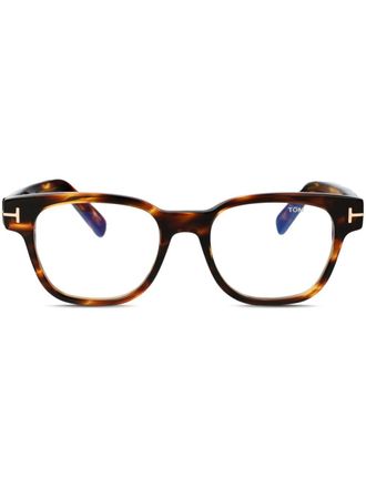 Tom Ford Eyewear lunettes de vue FT5977 - Marron