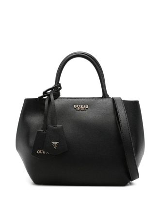 Guess Co sac à main Amorette en cuir - Noir