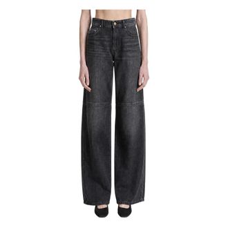 Max Mara Gerade geschnittene Jeans aus Baumwolle - - Jeans - Damen - Schwarzk - 2XS