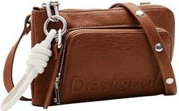 Desigual Mone_Half Logo 24 Li, Portefeuille à Trois Volets Femmes, Marron, 20