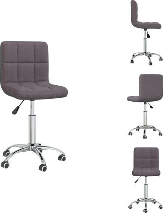 vidaXL Esszimmerstuhl Drehbar Taupe Stoff - Esszimmerstuhl - Esszimmerstühle - Stuhl - Stühle