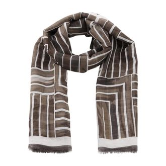 Altea Homme, Accessoires, Brun, Taille: ONE Size Classic Pattern Scarf