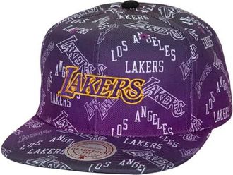 Mitchell & Ness NBA Destination Leisure Deadstock Casquette Los Angeles Lakers, lilas, taille unique