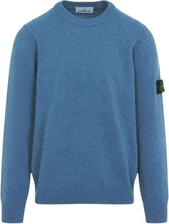 Stone Island Pull col rond 5100072 - Homme - Pulls - Bleu - Taille: XL