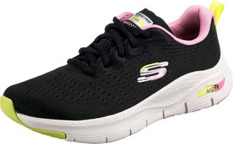 Skechers Damen Arch FIT Infinity COOL Sneaker, Black Mesh Multi Trim, 39.5 EU