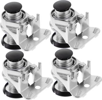 Soimiss 4 Stück Teiliges Verstellbares Möbelbein mit Anti rutsch Fußpolster Höhenverstellbare Möbel nivellierfüße für Schränke Tische Werkbänke Stabile Schrau