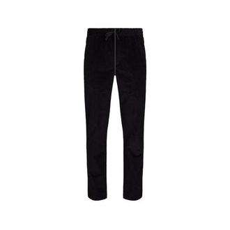 Maison Labiche Pantalon droit uni en coton m&eacute;lang&eacute;