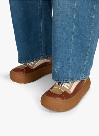 Moschino Baskets basses Ollie en cuir de veau