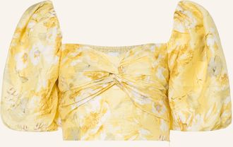 Y.A.S. Cropped-Blusenshirt gelb