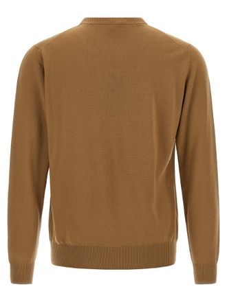 Fendi Mens Beige Virgin Wool Cardigan Clothing