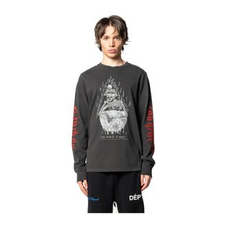 Gallery Dept. Homme, Tops, Noir, Taille: M The World Is Ours L/S