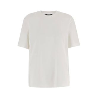 Jacquemus Femme, Tops, Blanc, Taille: 38 FR Le T-shirt de Collection