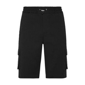 Philipp Plein Homme, Shorts, Noir, Taille: M Cotton Cargo Shorts