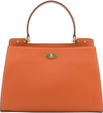 Pourchet Femme, Sacs, Orange, Taille: ONE Size Trianon GM Handbag