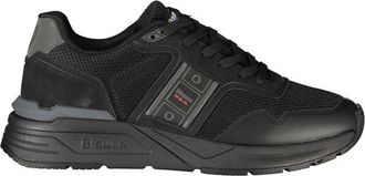 Blauer Homme, Chaussures, Noir, Taille: 40 EU Baskets Athlétiques Noires avec Détails Frappants