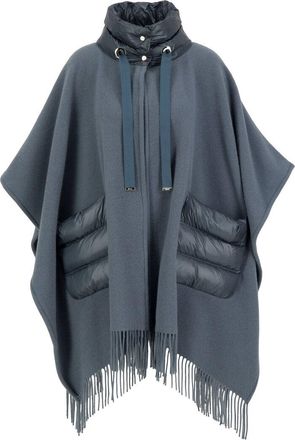 Herno Damen Poncho aus Wolle und Kaschmir RESORT