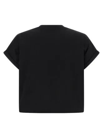 Balmain Womens Black Cotton T-Shirt