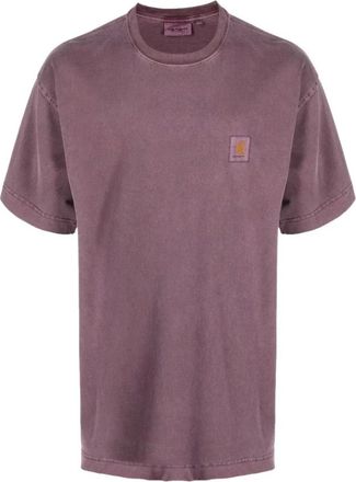 Carhartt Work in Progress Homme, Tops, Violet, Taille: XL Vista T-shirt