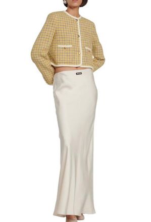 Miu Miu Mustard Tweed Jacket Size 40