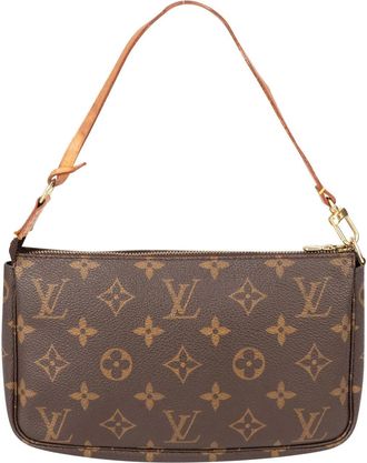 Louis Vuitton Crossbody Bags - Louis Vuitton Canvas Monogram Pochette Accessoire - Gr. unisize - in Braun - f&uuml;r Damen