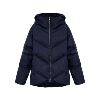 Add Femme, Vestes, Bleu, Taille: 40 FR Sweat &agrave; capuche Down Jkt
