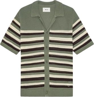 Nn.07 Nn07, Homme, Pulls, Vert, Taille: M Cardigan L&eacute;ger en Coton