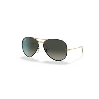 Ray-Ban Aviator Full Color Legend Sonnenbrillen Gold Fassung Grau Glas 58-14