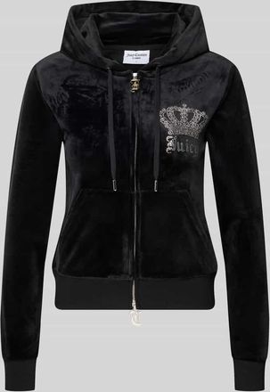 Juicy Couture Sweatjacke mit Ziersteinbesatz Modell GOTHIC CROWN ROBERTSON
