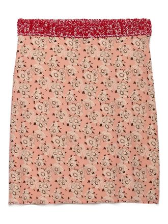Prada Gebl&uuml;mter Georgette-Rock - Rosa