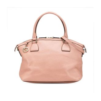 Gucci Pre-owned Sac seau moyen en cuir avec breloque GG - Femme - Pre-owned - Rose - Taille: ONE Size