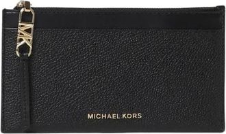 Michael Kors Femme, Accessoires, Noir, Taille: ONE Size Porte-cartes zipp&eacute; Jet Set Charm