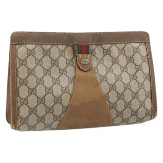Gucci Pochette en plastique Pre-owned - Femme - Pre-owned - Beige - Taille: ONE Size