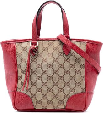 Gucci Hobo Bags - Small GG Canvas Bree Satchel - Gr. unisize - in Braun - f&uuml;r Damen