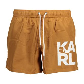 Karl Lagerfeld Homme, Maillots de bain, Brun, Taille: S Short de bain boxer