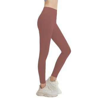 Generic Legging de sport pour femme - Noir - En polyester - Long - Opaque - Pantalon de yoga - Taille haute - Push Up - Pantalon de yoga - Pantalon de sport s