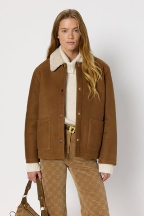 Gerard Darel Veste en peau lain&eacute;e - NOEMIE - Camel