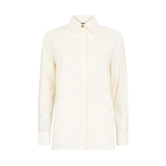 Roberto Cavalli Python-Print Langarmhemd - - Blouses & Shirts - Damen - Beige - L