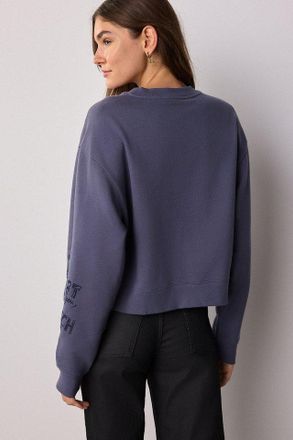 Next Sweater Sweatshirt mit Grafik und Stickerei, Polaroid (1-tlg)