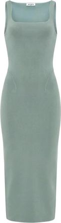 Alaia Figurbetontes Strickkleid - - Dresses - Damen - Gr&uuml;n - S
