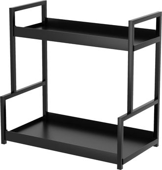 Generic Küchenregal - Schreibtisch-Organizer, zweilagiger Speisekammer-Organizer | multifunktionales Ausstellungsregal, 22 x 40 cm