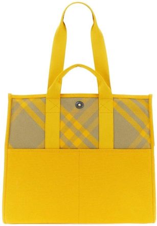 Burberry Shopper & Totes - Structured Cotton Tote Bag - Gr. unisize - in Gelb - für Damen