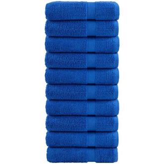 vidaXL Premium-Handtücher solund 10 Stk. Blau 50x100cm 600 g/m² Vidaxl