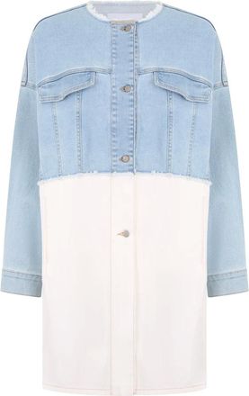 Fabiana Filippi Femme, Robes, Bleu, Taille: 34 FR Robe chemise &agrave; manches longues