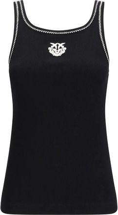 Pinko Pinko, Femme, Tops, Noir, Taille: 40 FR Bitetto Top