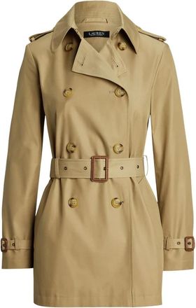 Ralph Lauren Femme, Manteaux, Beige, Taille: 42 FR Trench Coat avec Logo