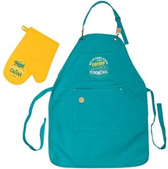 Mr. Wonderful Set aus Schürze und Topfhandschuh - Ich bin ein cooler Vater und koche auch phänomenal