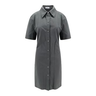 Burberry Baumwollmischkleid - - Dresses - Damen - Grau - 3XS