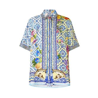Camilla Seidenshirt - Wall To Wall Wonders - - Blouses & Shirts - Damen - Mehrfarbig - XS