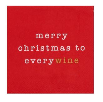 R&auml;der Cocktailservietten Merry Christmas to everywine