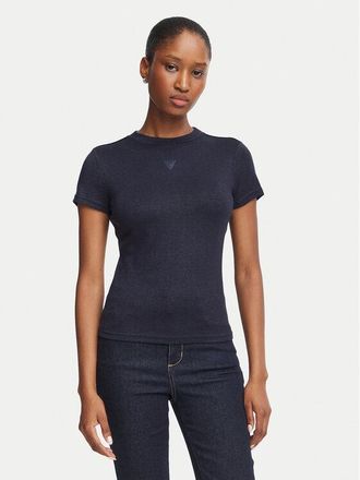 Guess T-Shirt W5BP07 KCGM2 Dunkelblau Regular Fit